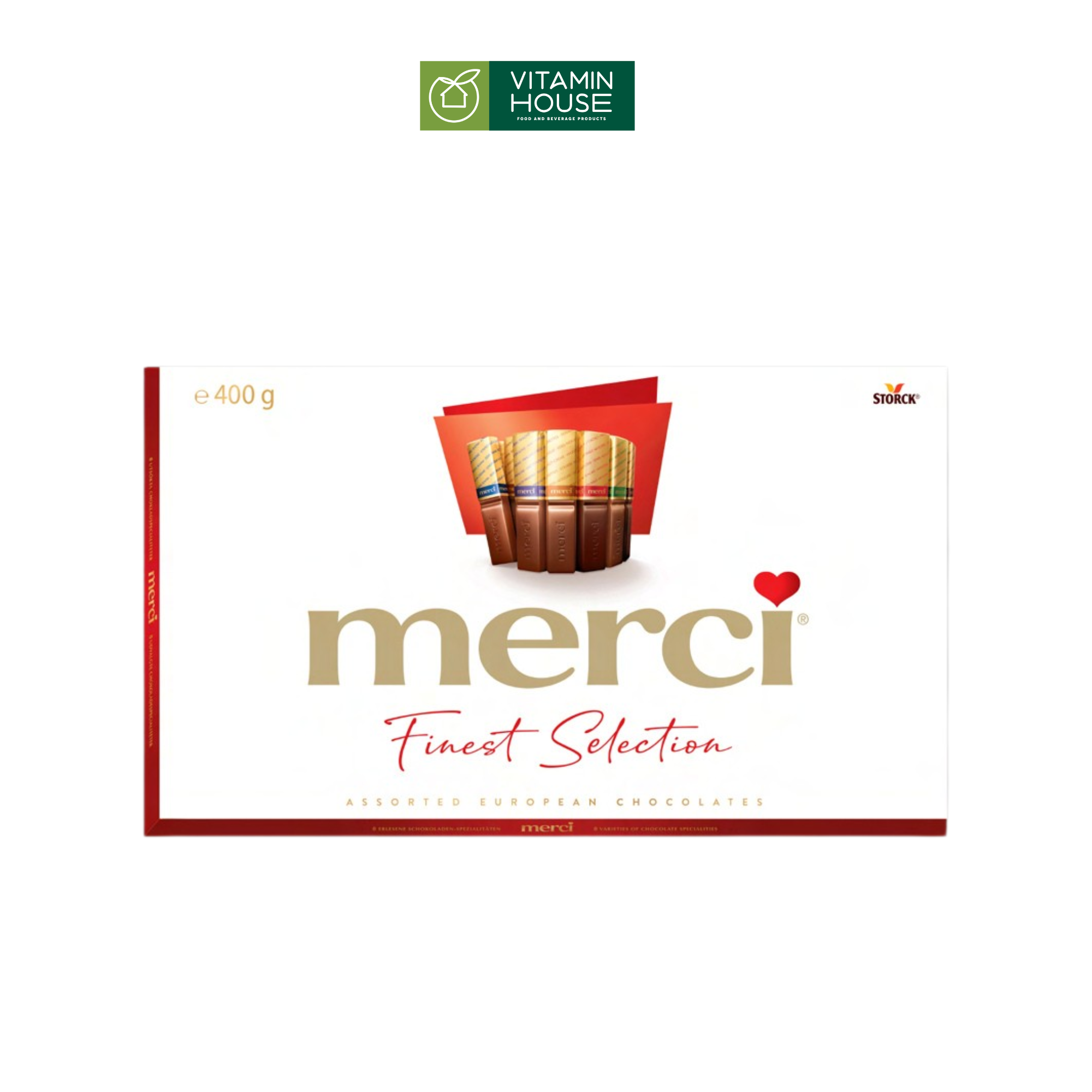 Sô-cô-la hỗn hợp Merci Finest Selection hộp 400g