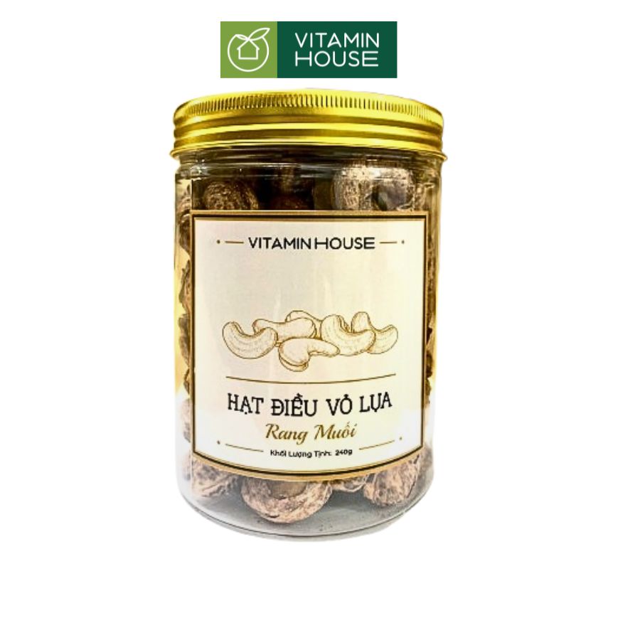 Hạt Điều Vỏ Lụa Rang Muối Vitamin House 240g