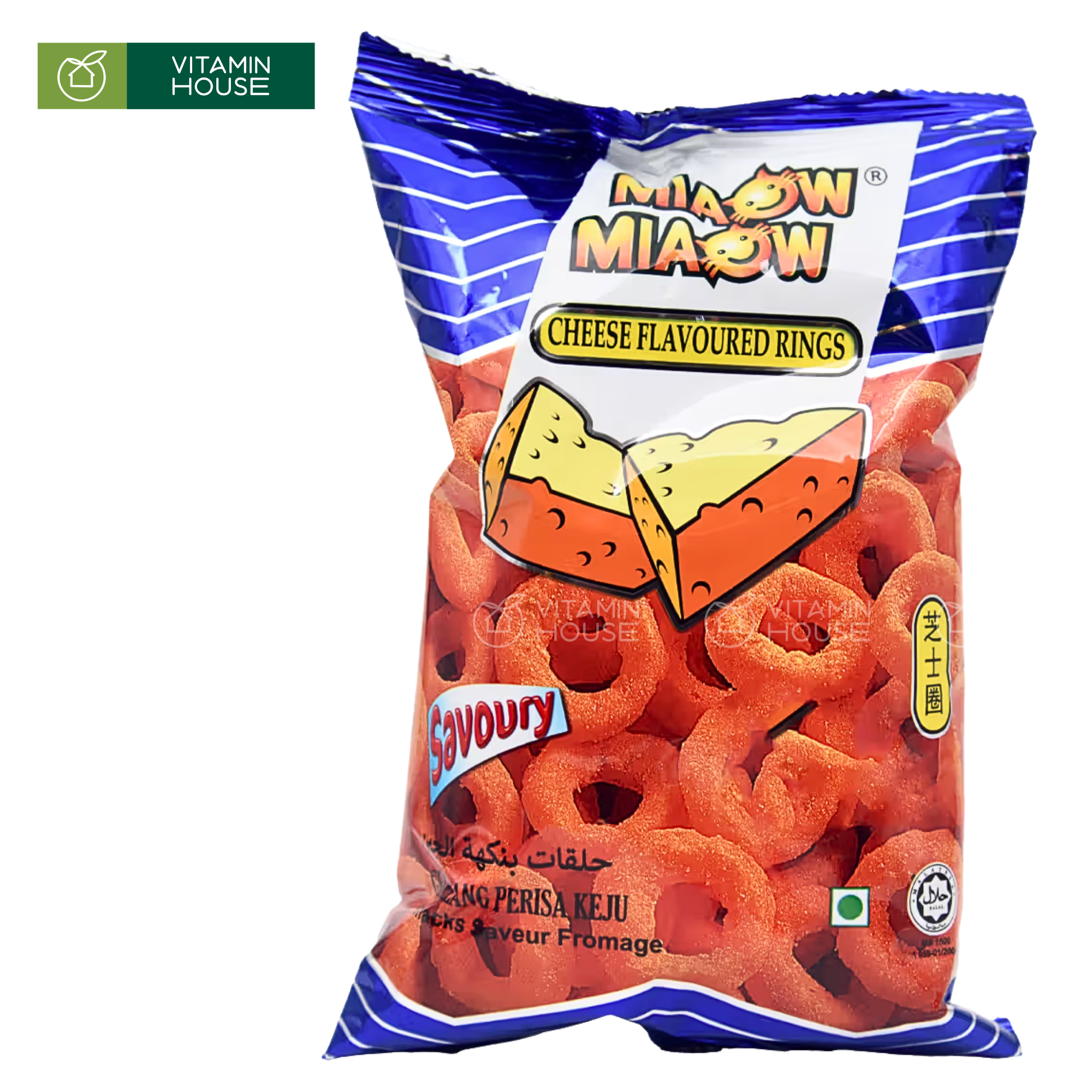 Snack Cheese Rings Miaow Miaow Malaysia Gói 30g